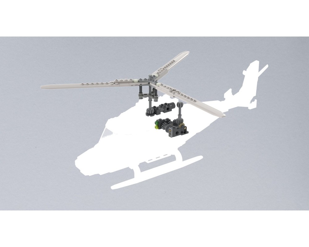 LEGO MOC-260275 Rescue Helicopter with Rip Cord Technic Function ...