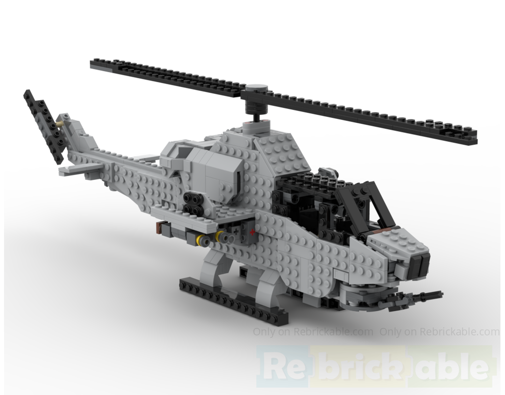 LEGO MOC-260294 AH-1W Super Cobra Helicopter (Alternate of 75375-1 M ...