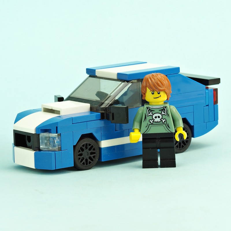 LEGO MOC Blue Ford Mustang by De_Marco | Rebrickable - Build with LEGO