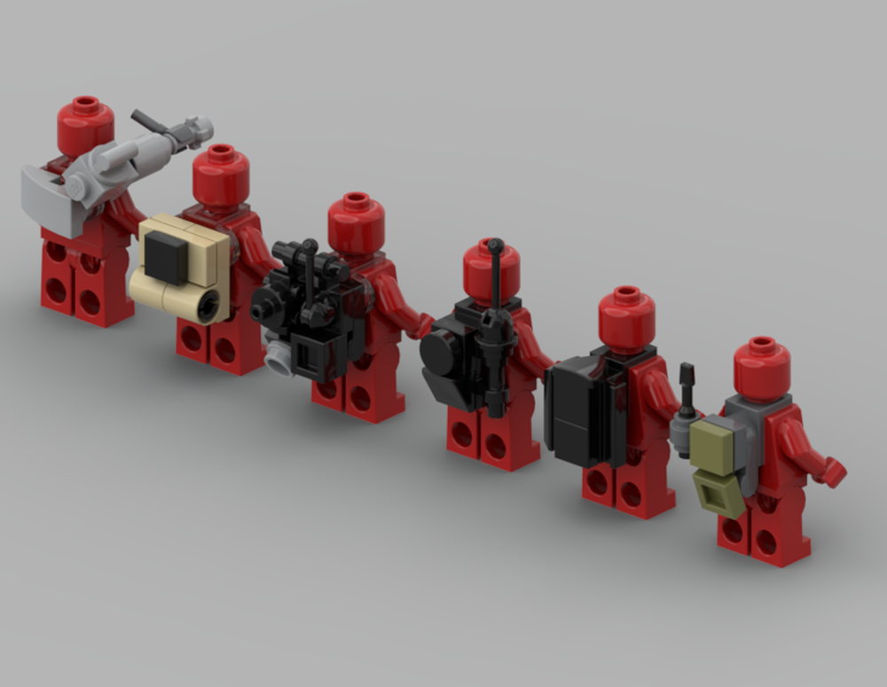 LEGO MOC-260573 Backpack equipment collection by Krieg_15 | Rebrickable ...