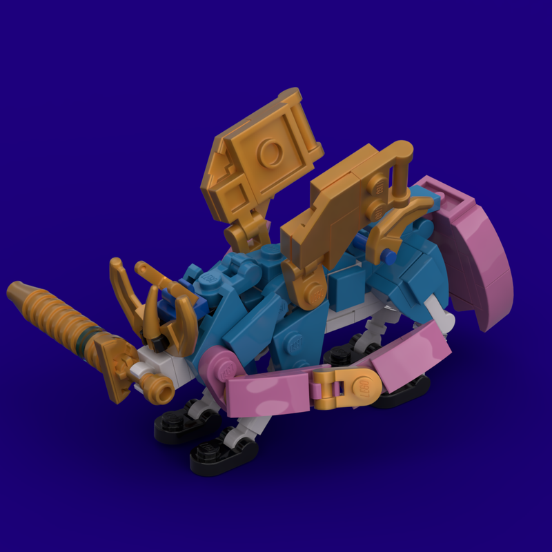 LEGO MOC-260721 Lego Zacian by PokéMocs | Rebrickable - Build with LEGO
