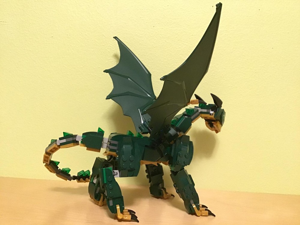 LEGO MOC-261016 Dark Green Dragon by actioncharles | Rebrickable ...
