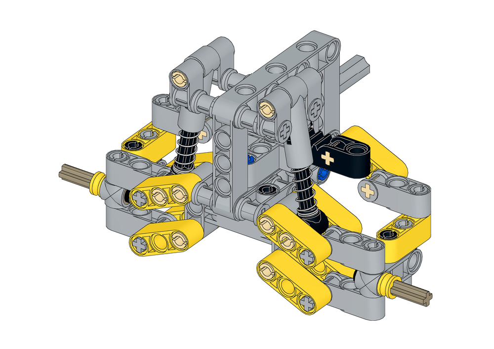 Lego Moc Front Suspension By Brickfan Rebrickable Build With Lego