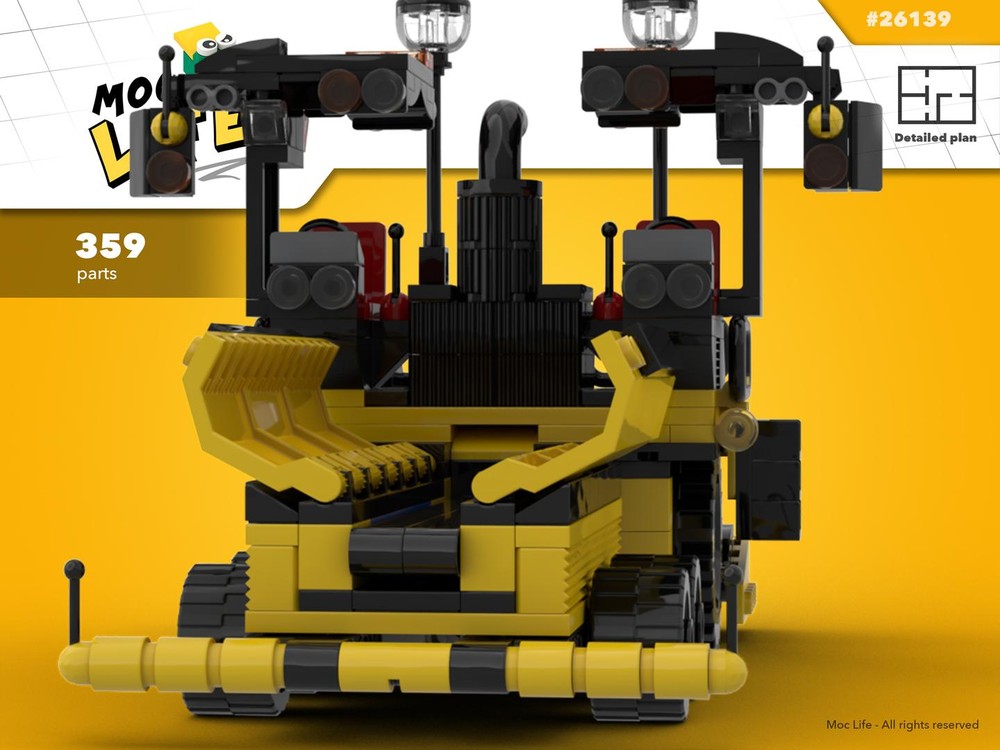 LEGO MOC Asphalte paver by MocLife | Rebrickable - Build with LEGO