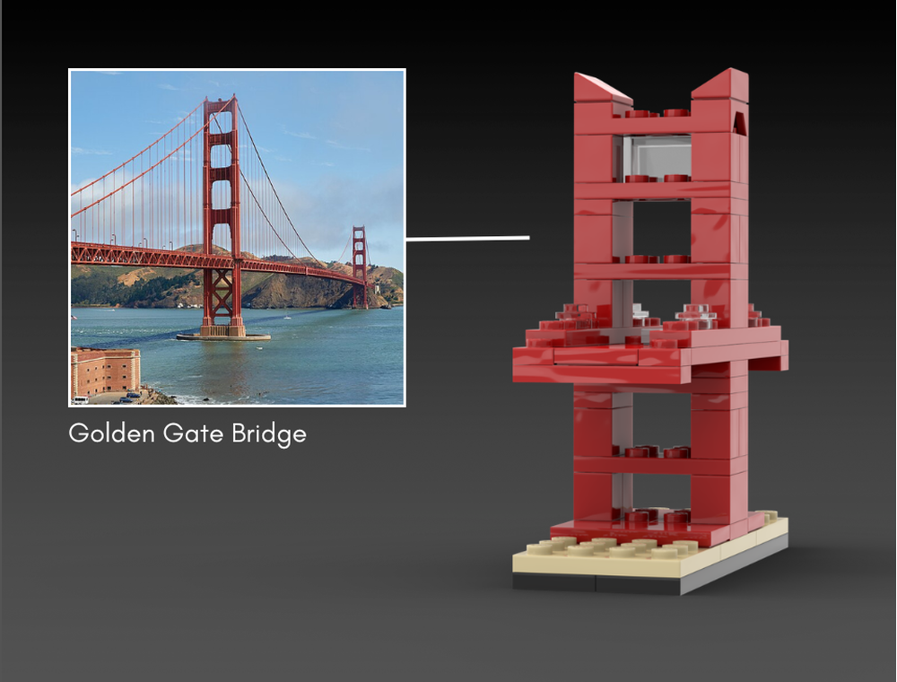 LEGO MOC-261512 Golden Gate Bridge (40220) by mymocrap96 | Rebrickable ...