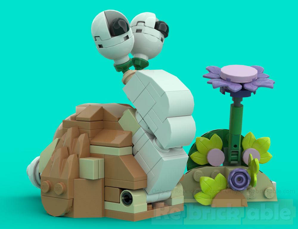 LEGO MOC-261543 31367 Cartoon Snail with Flower by The_Brick_Guy_Kai ...