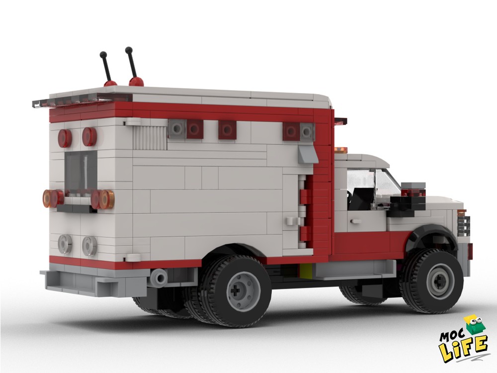 LEGO MOC Ford F-450 regularcab dually ambulance by MocLife ...