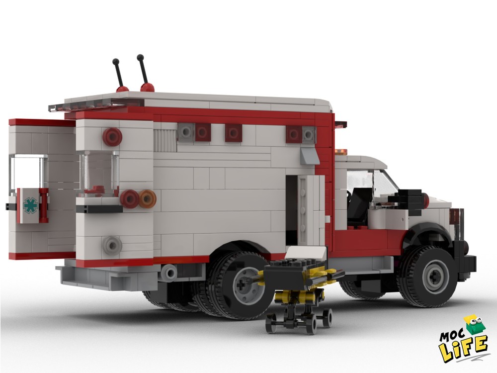 LEGO MOC Ford F-450 regularcab dually ambulance by MocLife ...