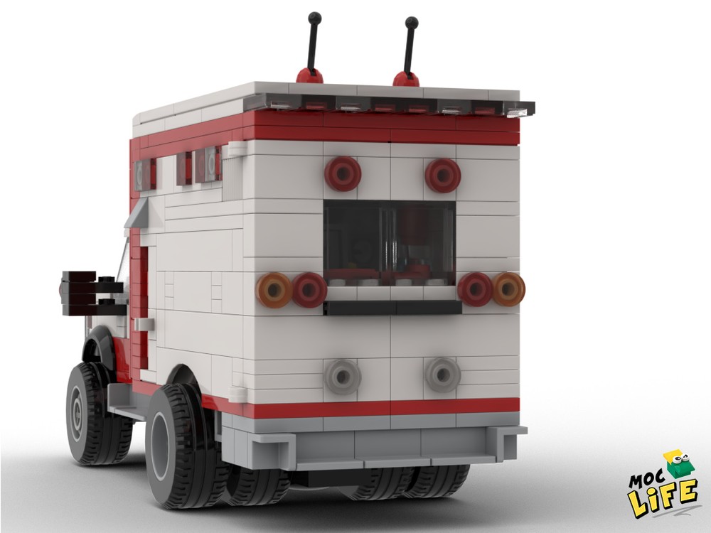LEGO MOC Ford F-450 regularcab dually ambulance by MocLife ...