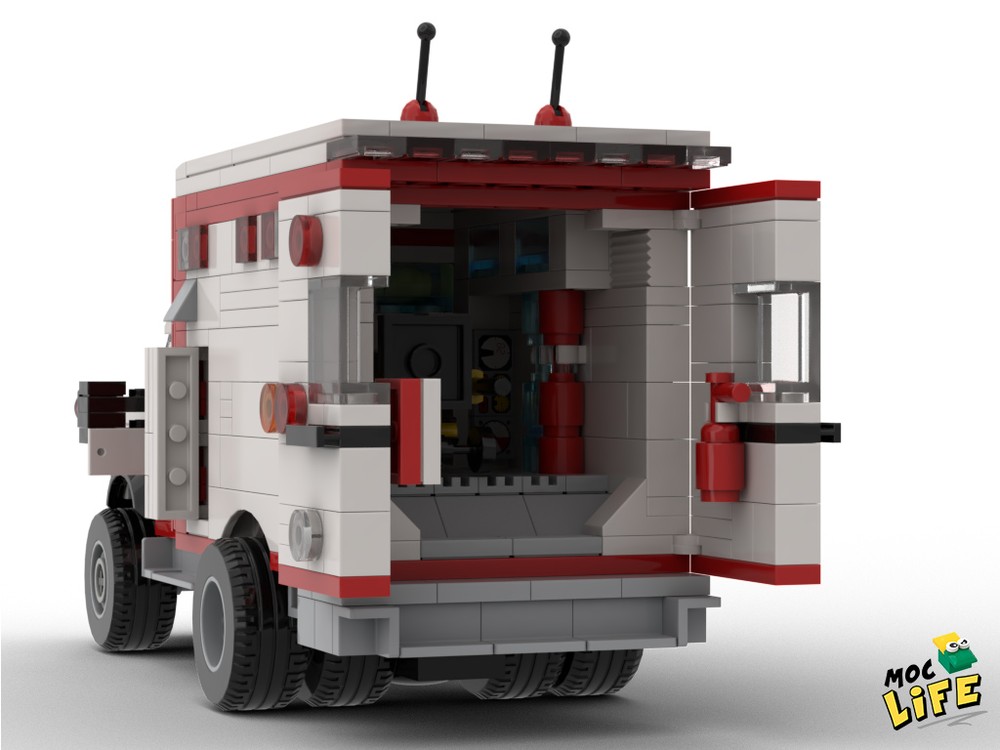 LEGO MOC Ford F-450 regularcab dually ambulance by MocLife ...