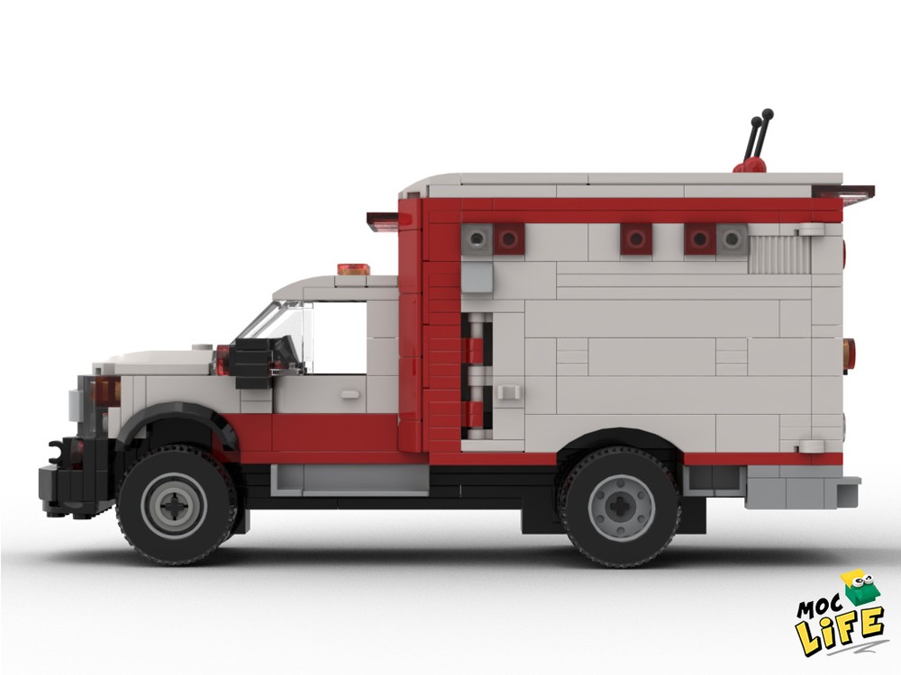 LEGO MOC Ford F-450 regularcab dually ambulance by MocLife ...