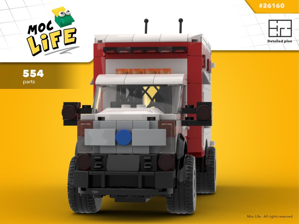 LEGO MOC Ford F-450 regularcab dually ambulance by MocLife ...