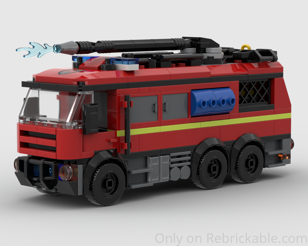 LEGO MOC-261949 Airport Fire Truck by DailyWeeklyBuilds | Rebrickable ...