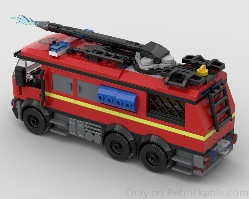 LEGO MOC-261949 Airport Fire Truck by DailyWeeklyBuilds | Rebrickable ...