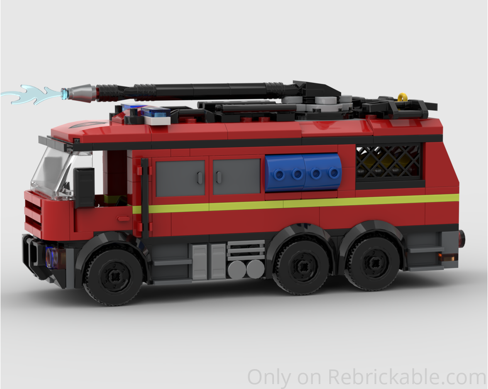 LEGO MOC-261949 Airport Fire Truck by DailyWeeklyBuilds | Rebrickable ...