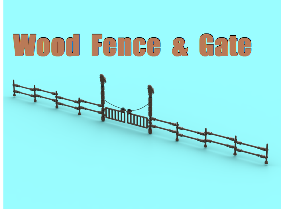 LEGO MOC-262351 Wooden Fence and gate for Farm by medleyj | Rebrickable ...