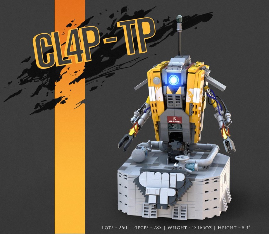 LEGO MOC Claptrap (CL4P-TP) by daarken | Rebrickable - Build with LEGO