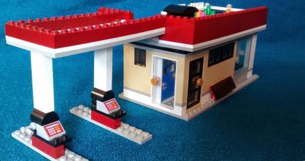 LEGO MOC gas station by miha_s | Rebrickable - Build with LEGO