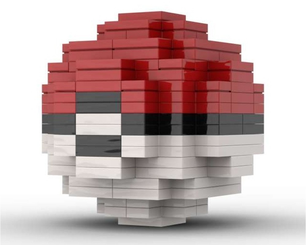 LEGO MOC-262918 8bit POKEBALL Pixel Art by Zarakla_MOC | Rebrickable ...