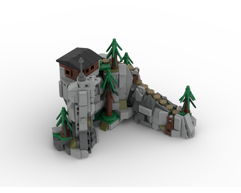 LEGO MOC-263058 Swiss Rock Ridge Chalet – Mini Architecture Model by ...