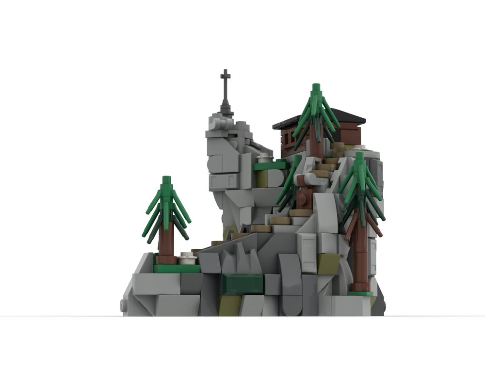 LEGO MOC-263058 Swiss Rock Ridge Chalet – Mini Architecture Model by ...