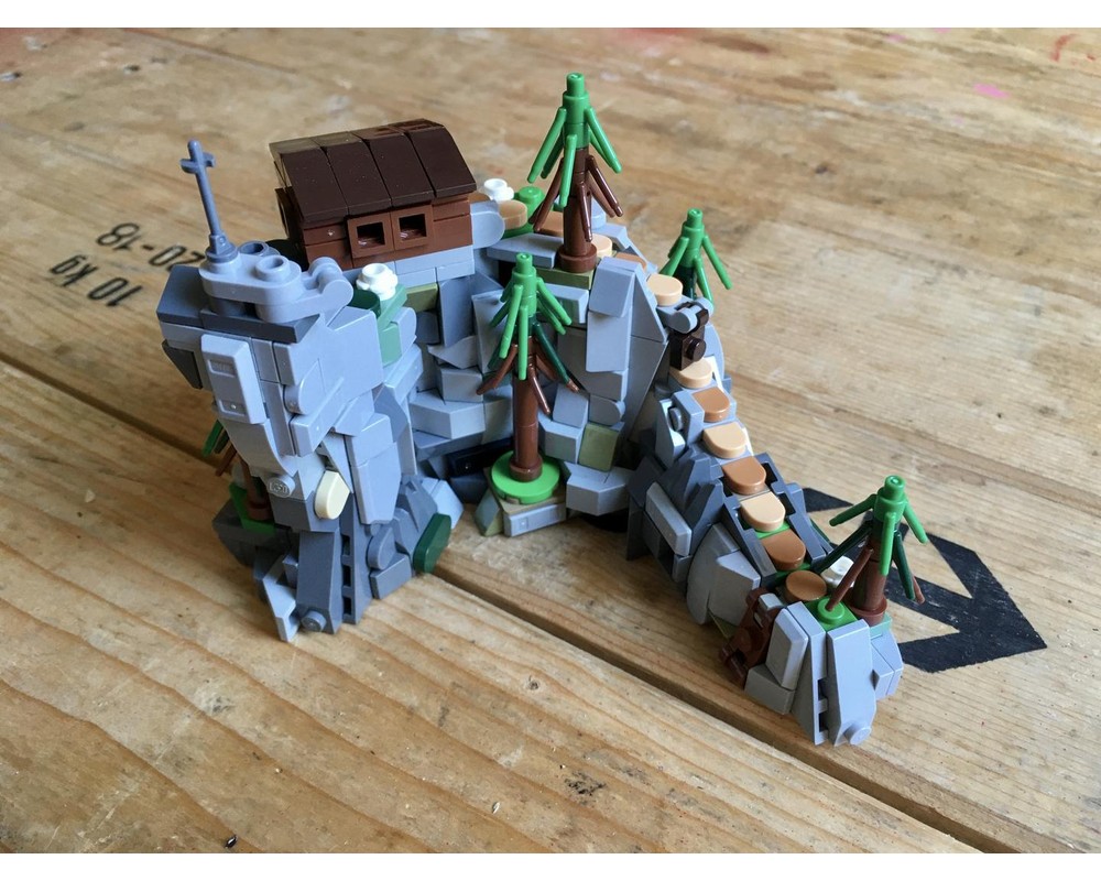 LEGO MOC-263058 Swiss Rock Ridge Chalet – Mini Architecture Model by ...