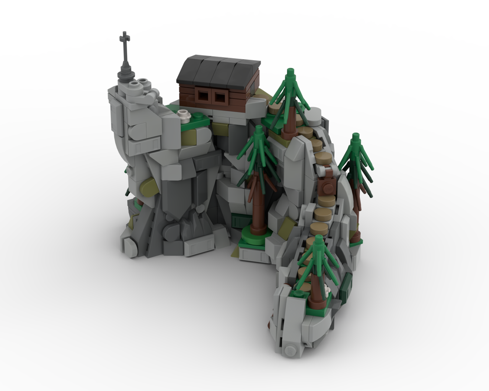 LEGO MOC-263058 Swiss Rock Ridge Chalet – Mini Architecture Model by ...