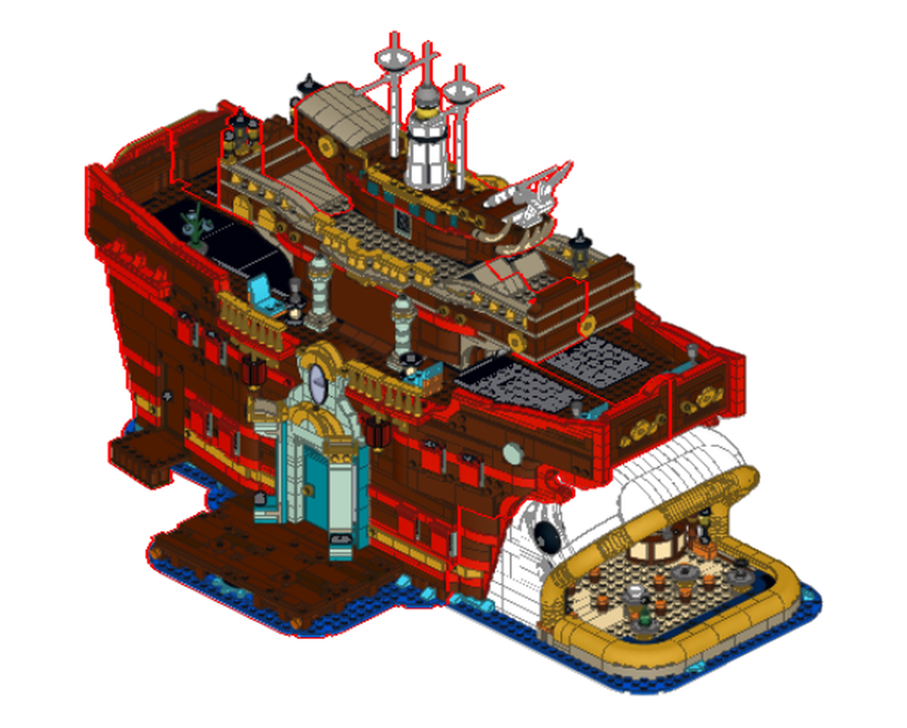 LEGO MOC-263094 75640-1 The Baratie Floating Restaurant full ship by ...