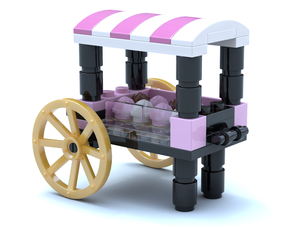 LEGO MOC Cupcake Cart by Klaartje68 | Rebrickable - Build with LEGO
