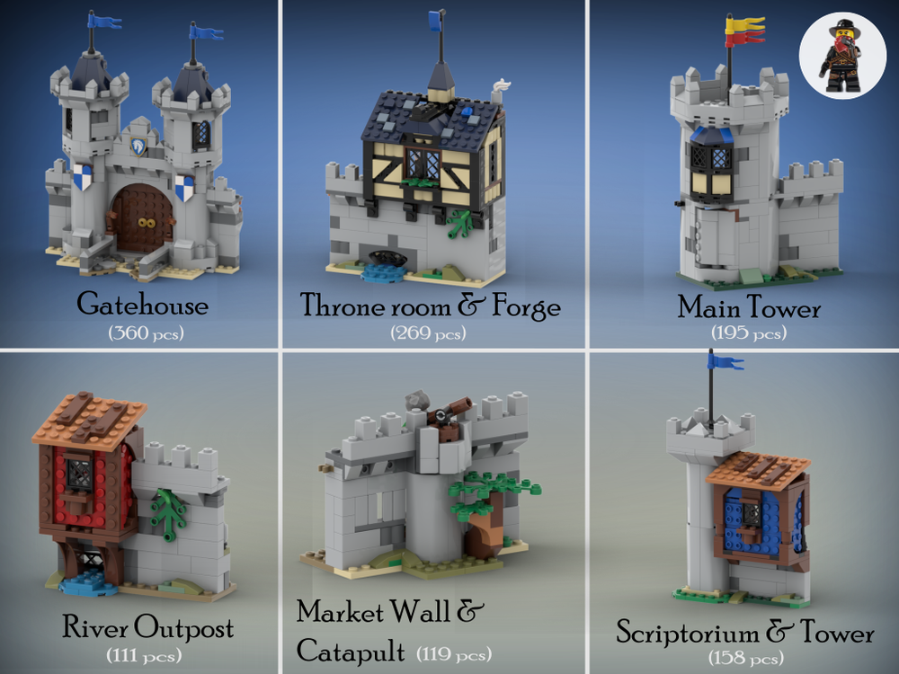 LEGO MOC-263315 31168 - Crestwood Keep (Reconfigurable Horse Knight ...
