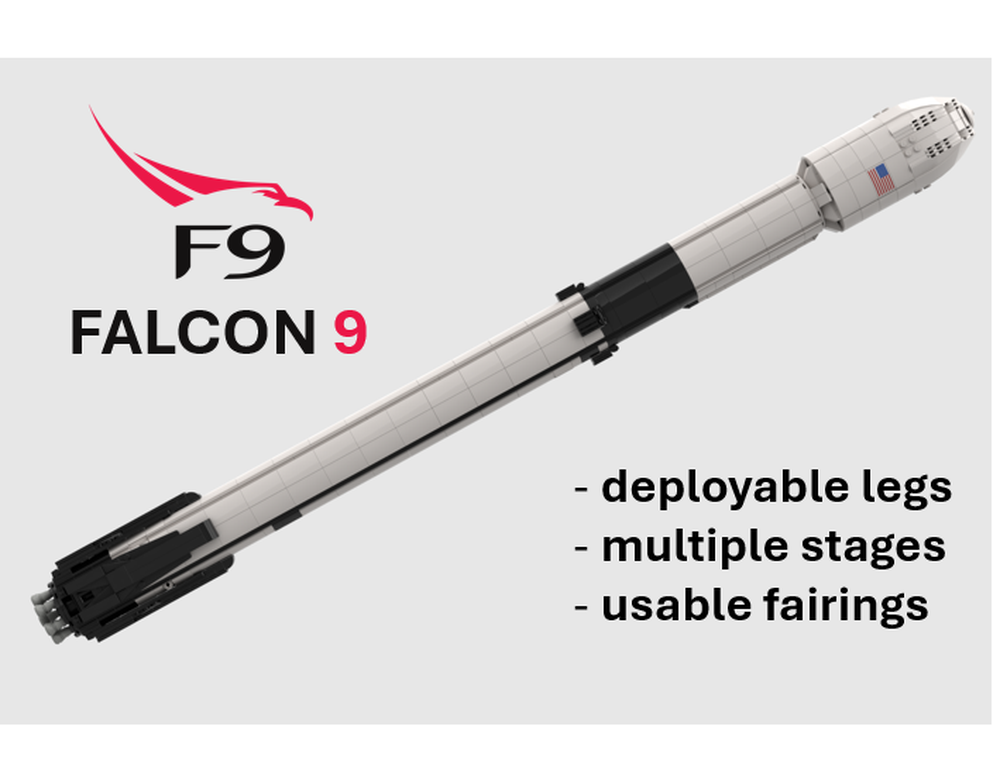 LEGO MOC-263464 SpaceX Falcon 9 by CaribouZen | Rebrickable - Build ...