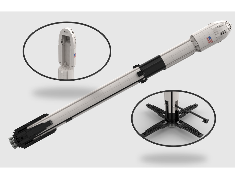 LEGO MOC-263464 SpaceX Falcon 9 by CaribouZen | Rebrickable - Build ...