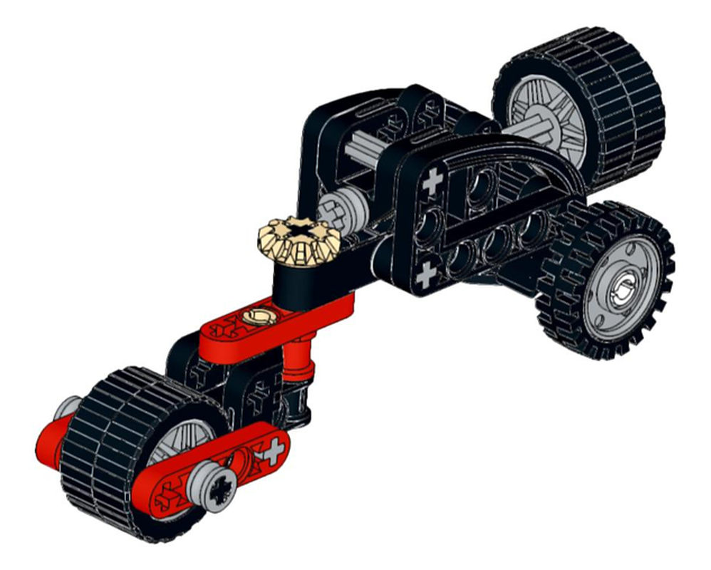 LEGO MOC-263642 3 Wheel car with steering 30735 by hİİİİ | Rebrickable ...
