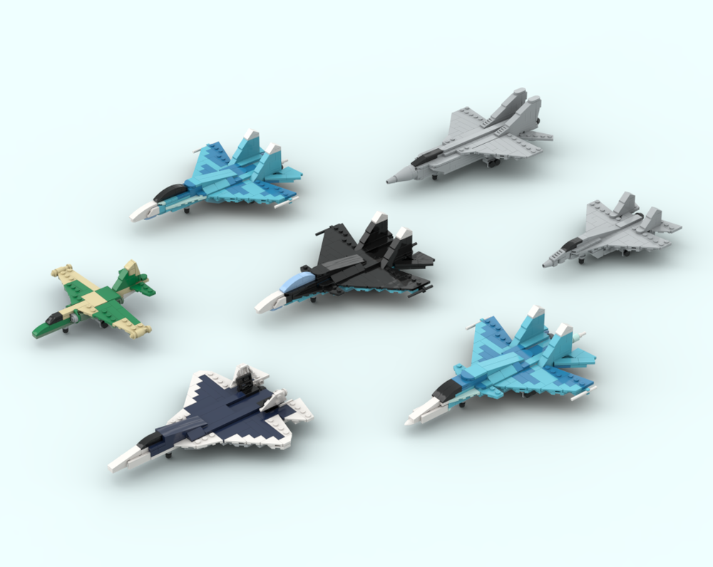 LEGO MOC-263810 Modern Russian Fighter Pack (1:100) by boudjeml ...