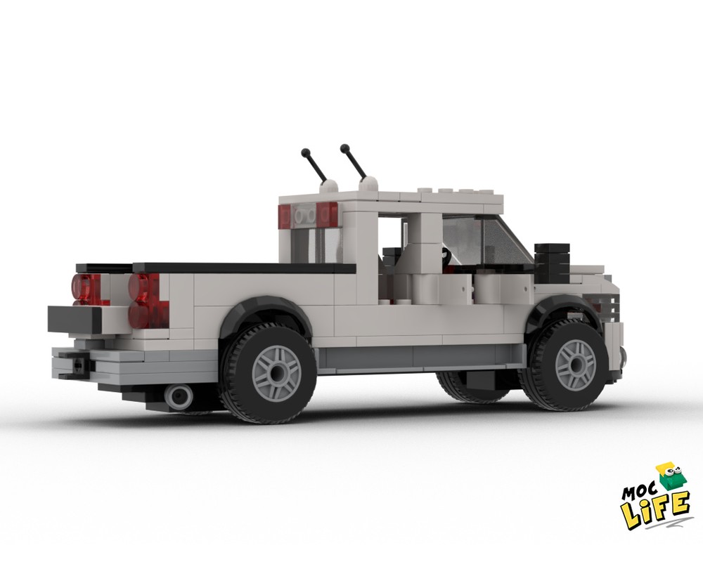 LEGO MOC Ram 1500 quad cab small bed by MocLife | Rebrickable - Build ...