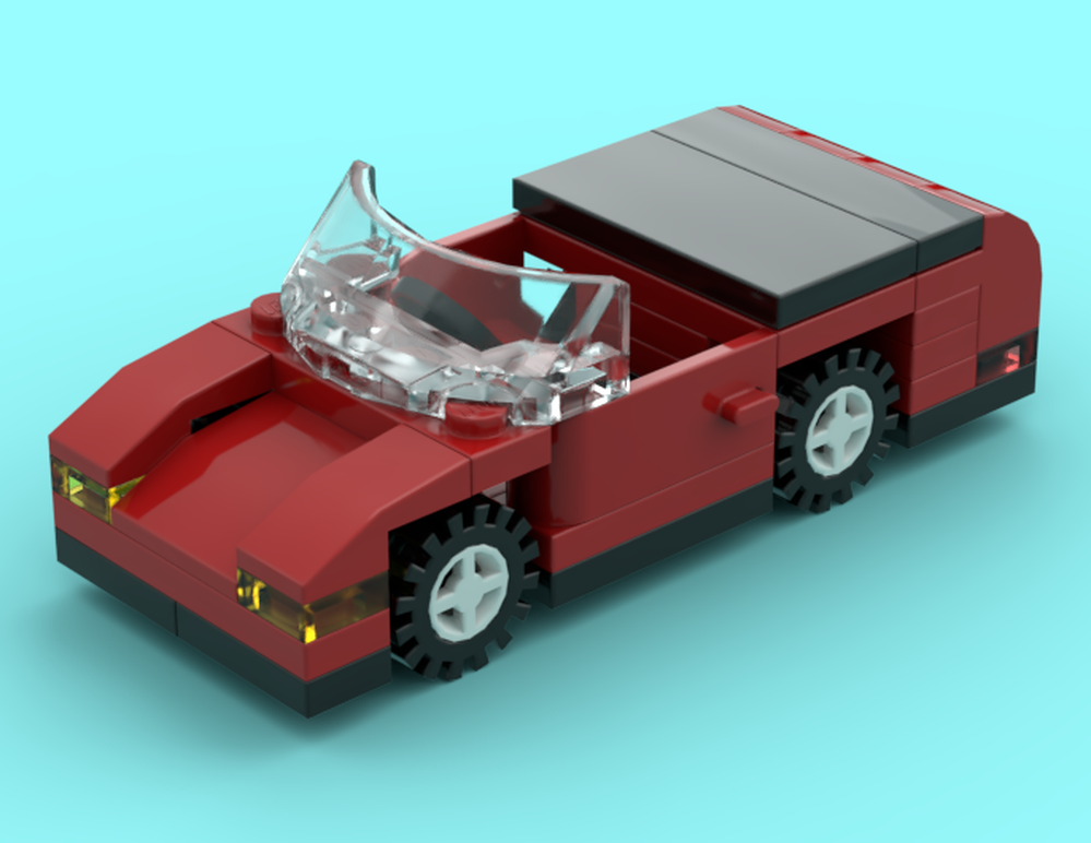 LEGO MOC-264127 Classic red Sports Car, 1980's era by medleyj ...