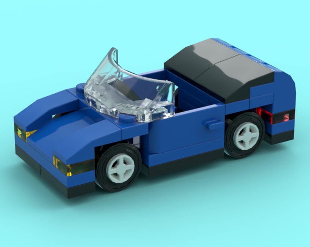 LEGO MOC-264146 Blue 1980's era sport car by medleyj | Rebrickable ...