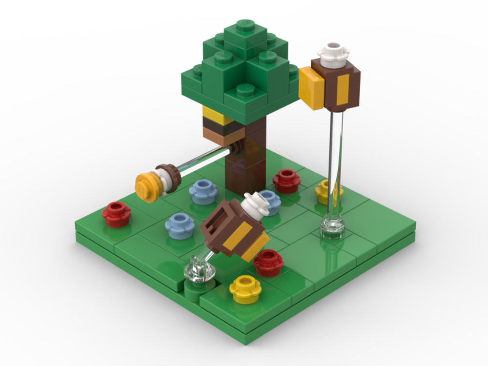 LEGO MOC-264256 Flower Plot - Bees by aure bricks | Rebrickable - Build ...
