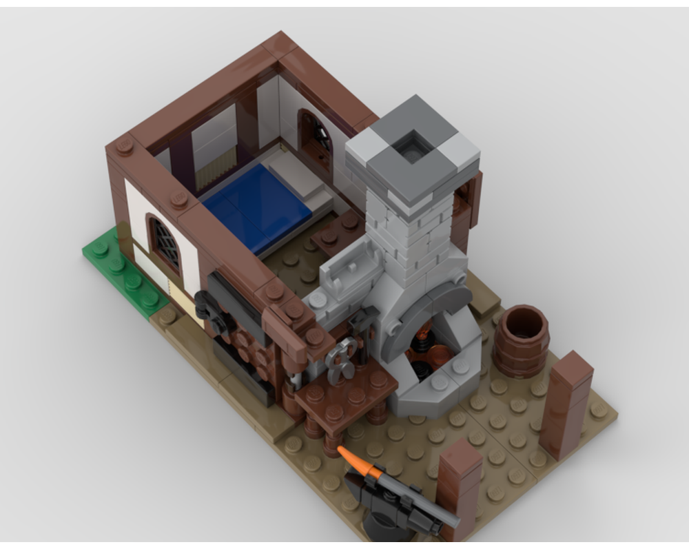 LEGO MOC-264301 Small medieval forge for the village blacksmith by ...