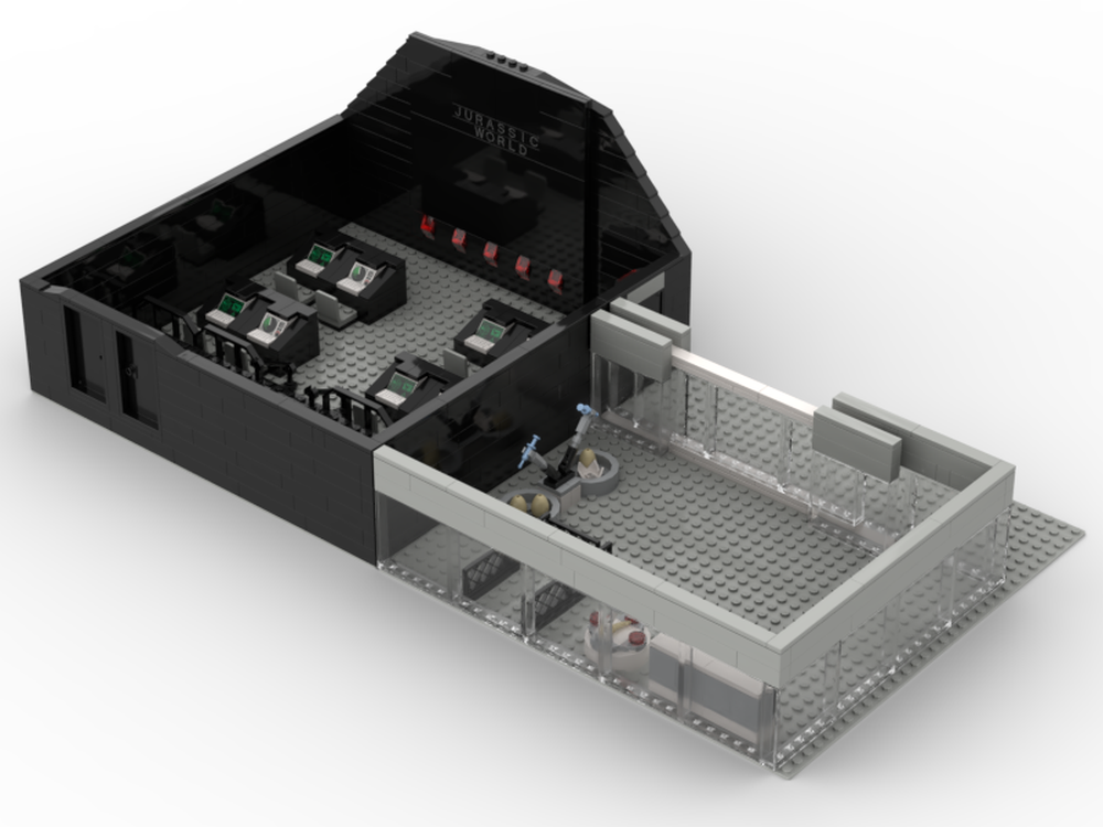 LEGO MOC-264790 Jurassic. World Control Room and Dr. Wu's Lab by ...
