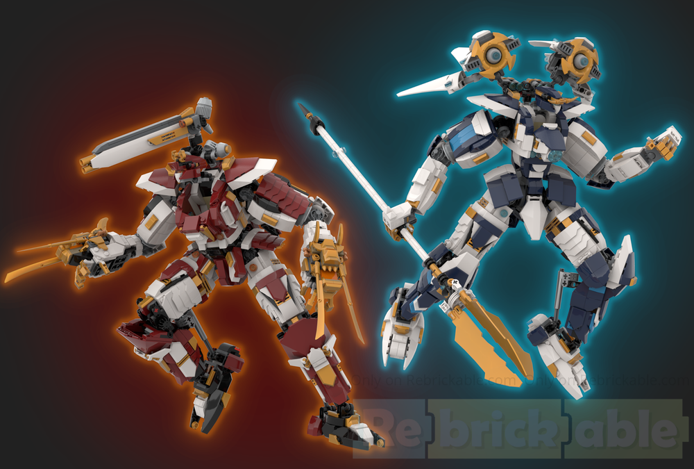 LEGO MOC-264798 Twin Titan Mechs - Upgraded by GoldengamerLego ...