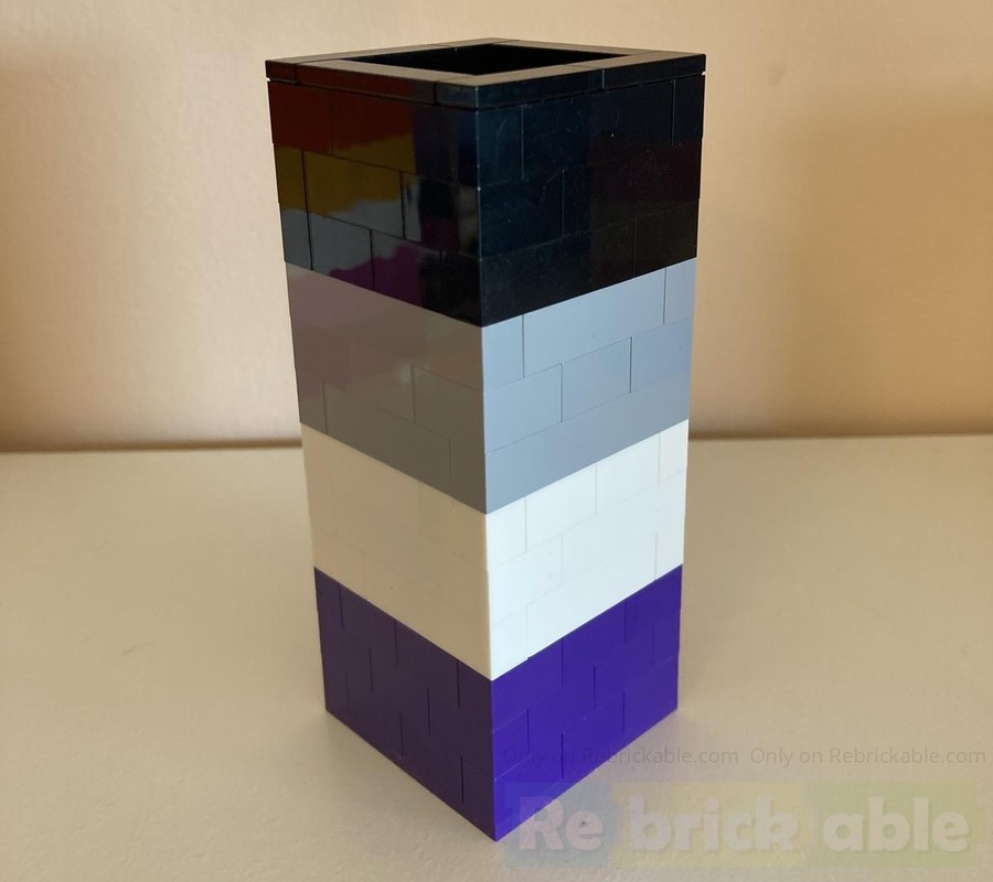 LEGO MOC-265222 Asexual Flag Vase by DoctorLego | Rebrickable - Build ...