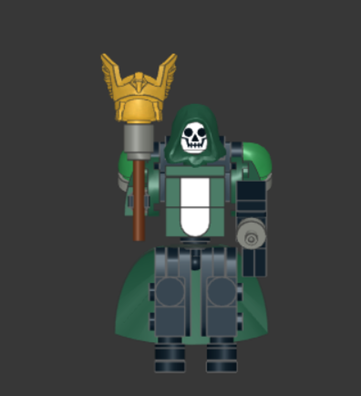 LEGO MOC-265533 Dark Angels Chaplain by Fortress_Builds | Rebrickable ...