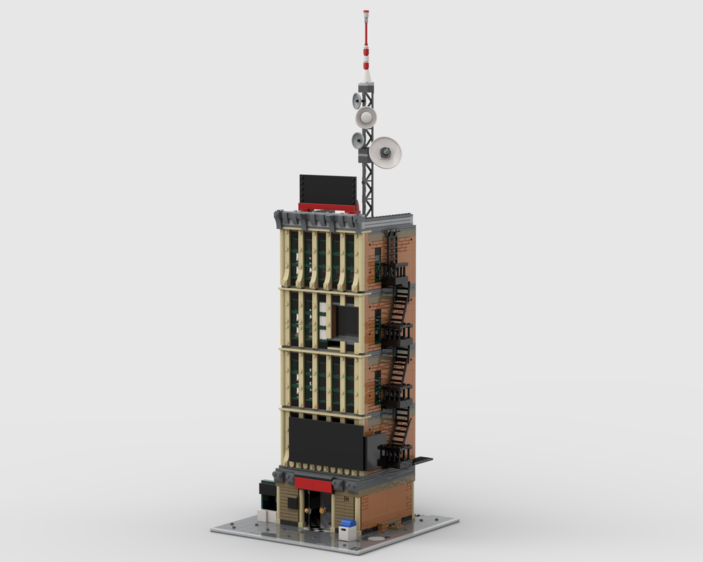 LEGO MOC-265702 Daily Bugle Modular Corner - Modification of sets 76342 ...
