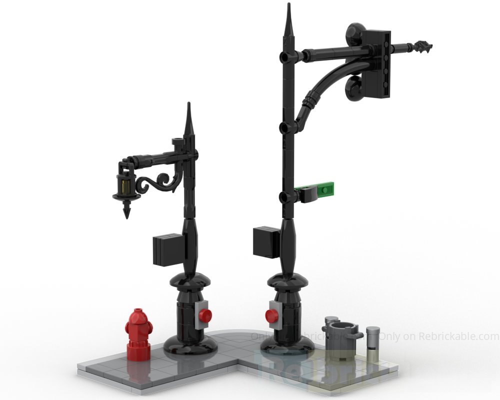LEGO MOC-265820 Gotham Street Corner - Traffic Light & Pedestrian ...