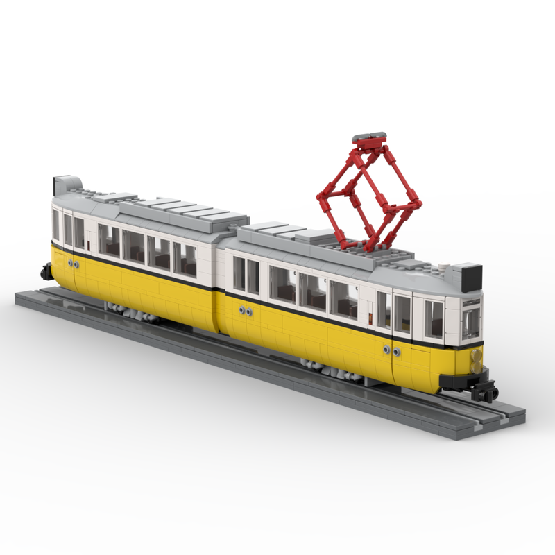 LEGO MOC-266127 GT4 articulated tramway car of Strassenbahn Stuttgart ...