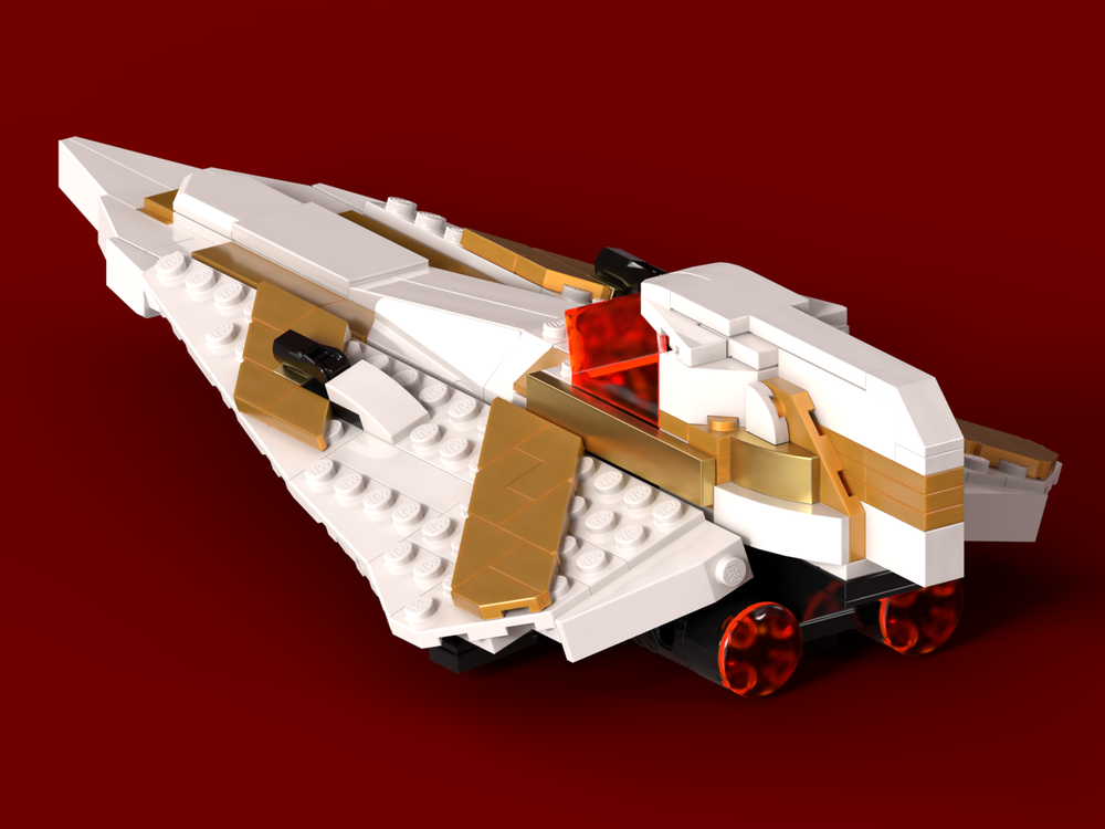 LEGO MOC-266132 White and gold custom Delta 7 by Jedi_Bob | Rebrickable ...