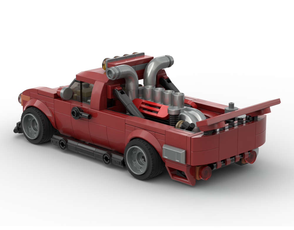 LEGO MOC-266189 1970s JDM V8 Truck "Backfire" by mf23 | Rebrickable ...