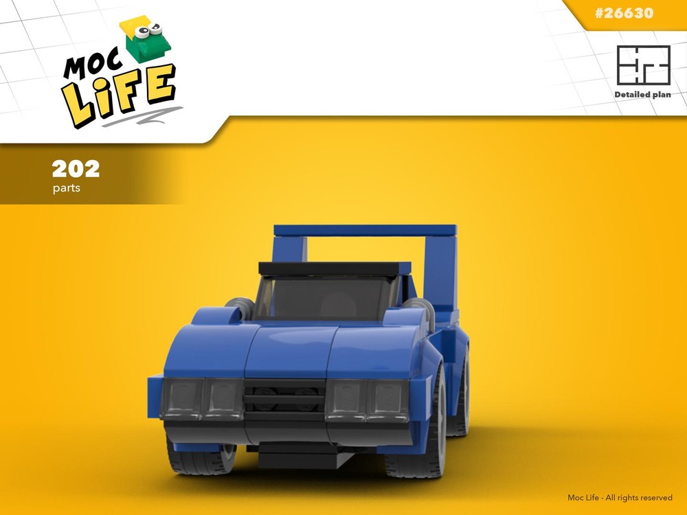 Lego Moc Plymouth Superbird By Moclife Rebrickable Build With Lego