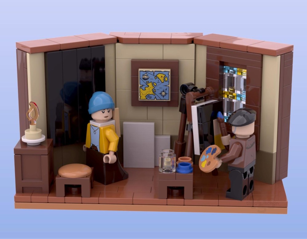LEGO MOC-266595 Vermeer's Girl with a Pearl Earring Scene by T.Brick ...